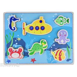 New Classic Toys: Ocean Sea Wooden Jigsaw Puzzle - Funstra