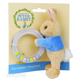 Peter Rabbit: Ring Rattle Plush Toy - Funstra