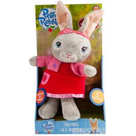 Peter Rabbit: Lily Bobtail Talking Plush Interactive Soft Toy - Funstra